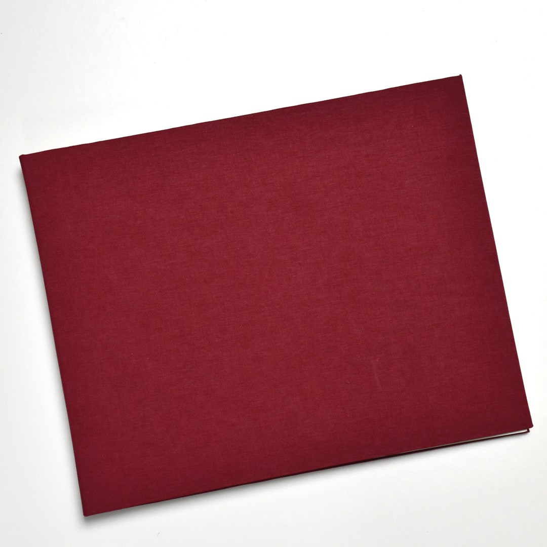 Handmade Expandable Scrapbook With Dark Red All Fabric Cover - Etsy
