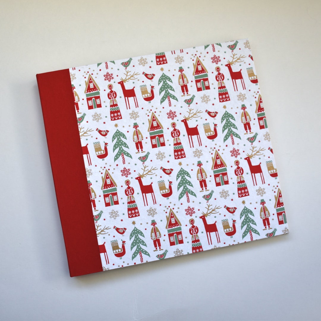 Handmade Expandable 12x12 Scrapbook With Scandinavian Christmas ...