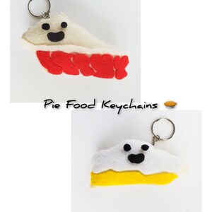 Food Felt Keychains Apples Pears Corn Cherry Pie - Etsy