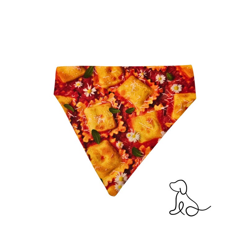 Ravioli Themed Dog Collar - Bandana - Bow Tie - Italian Pasta Pet ...