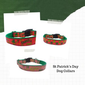 St. Patrick’s Day Dog Collar for Small Dogs – Cute Shamrock Collar for ...