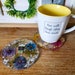 Floral Clear Resin Coasters Kitchen Decor Home Decor Housewarming Gift ...
