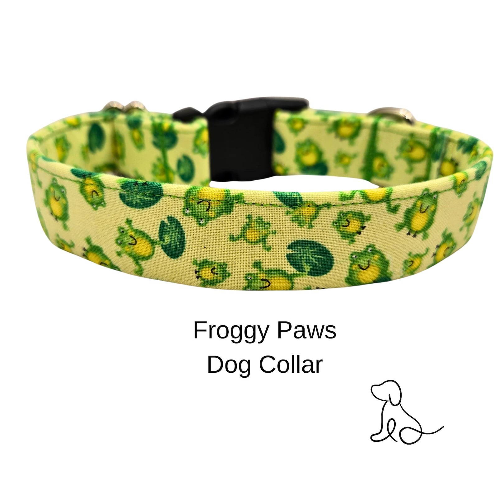 Froggy Paws Dog Collar or Bow Tie - Etsy