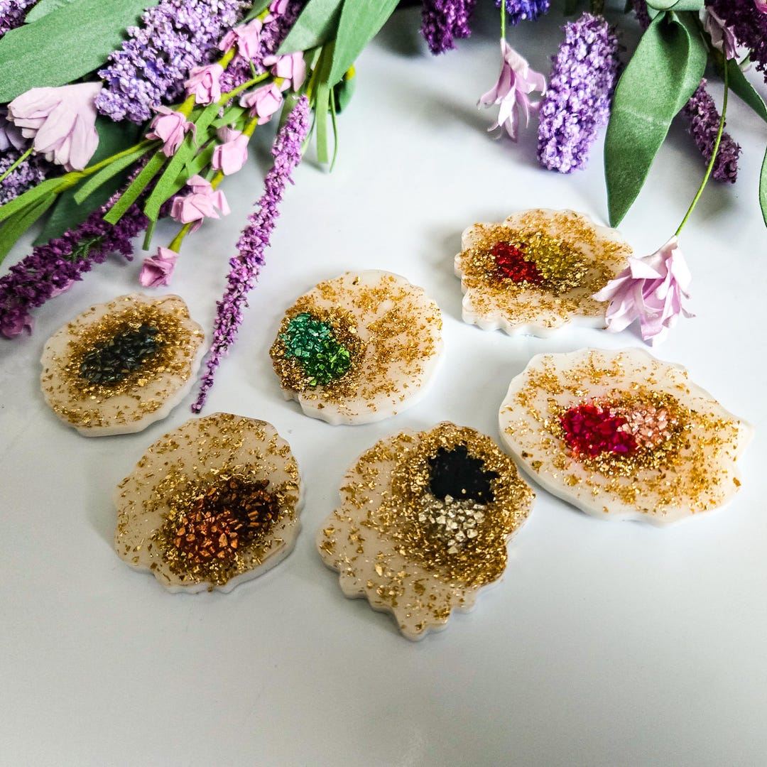 Geode Resin Magnets - Kitchen Decor - Set of 5 - Etsy
