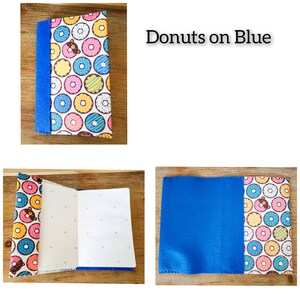 Doughnut Themed Felt Book Cover – Cute Donut Book Sleeve – Felt Journal ...