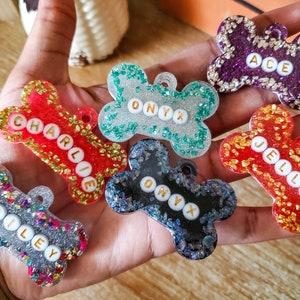 Dog Paw Keychain & Optional Matching Dog Bone Tag Dog Mom Gifts ...