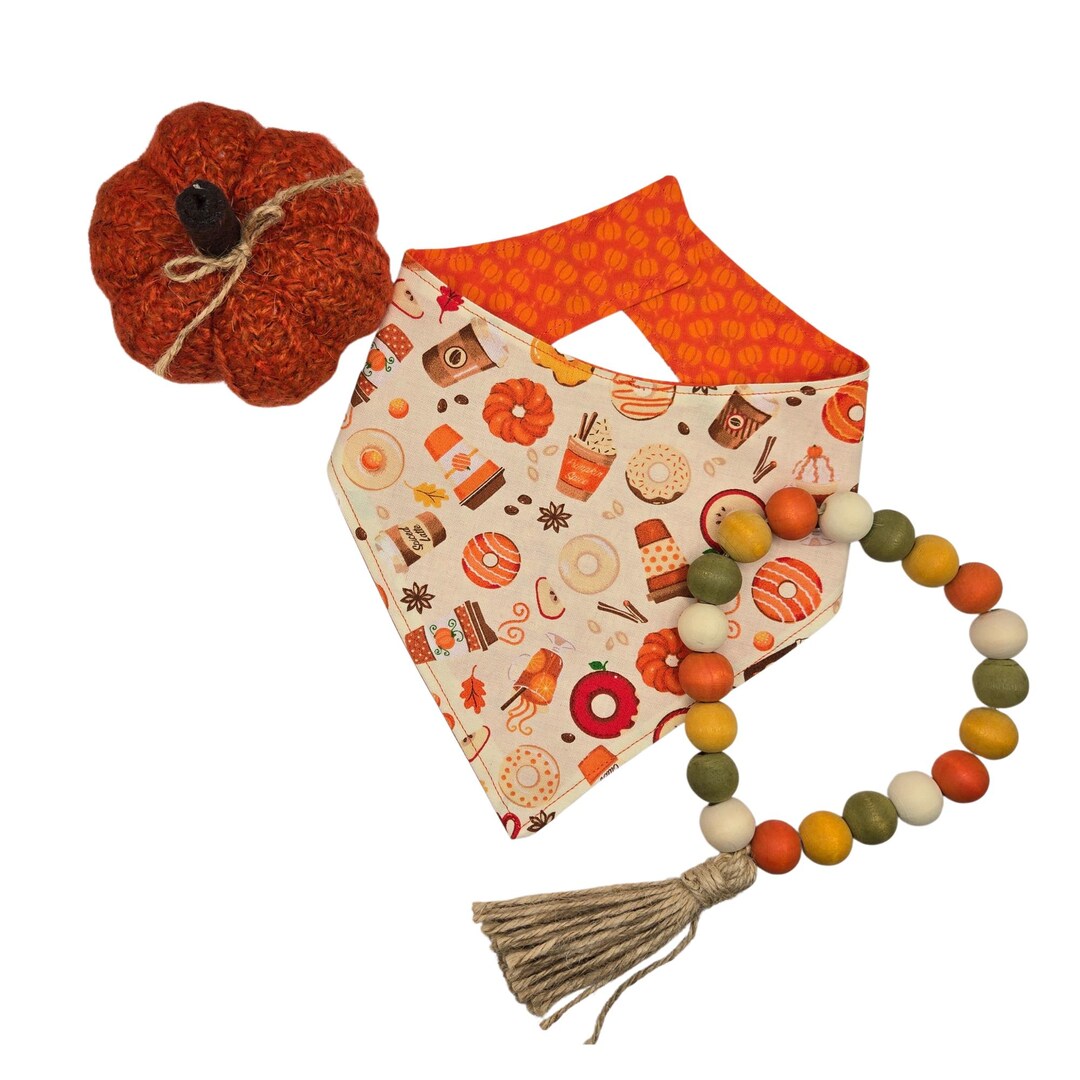 Pumpkin Spice Paws: Fall Dog Bandana - Etsy