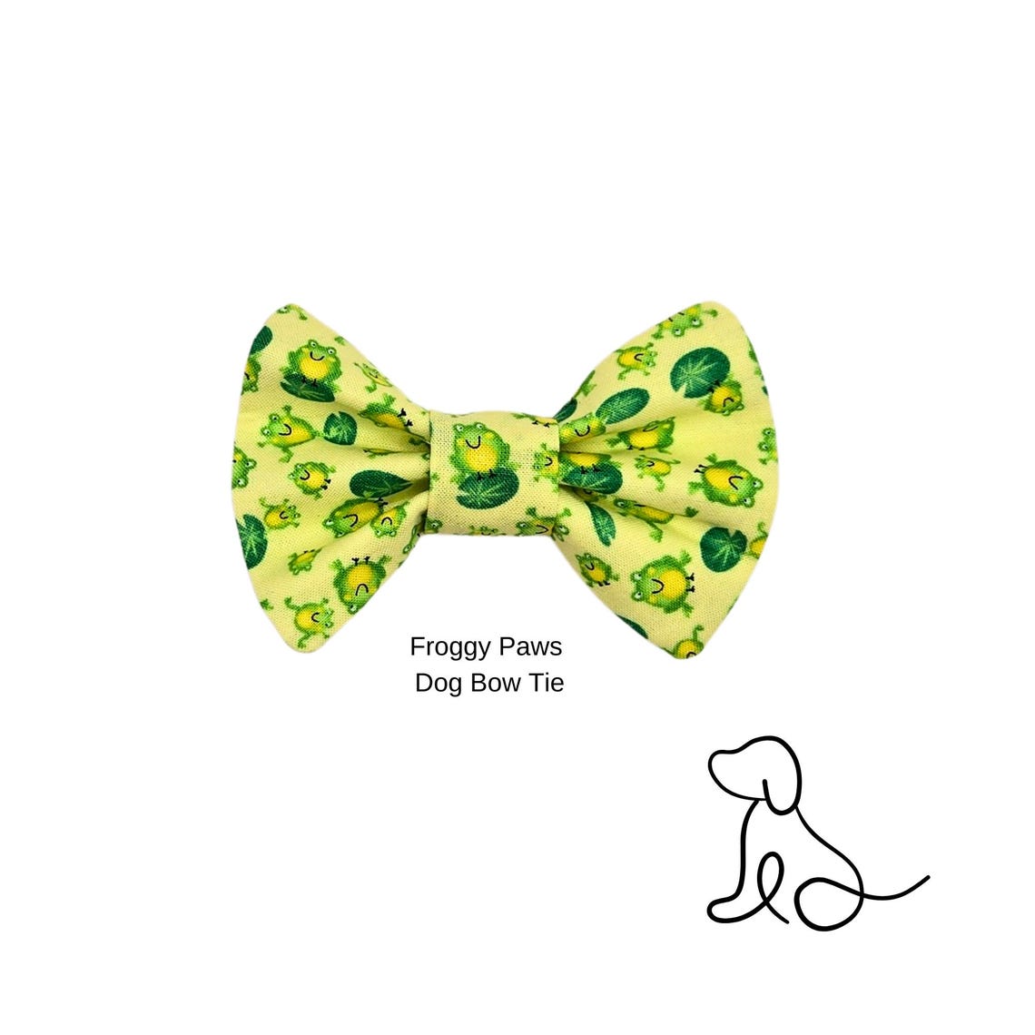 Froggy Paws Dog Collar or Bow Tie - Etsy