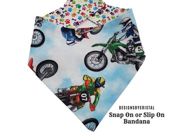 Softball Reversible Snap on or Slip on Dog Bandana Softball - Etsy