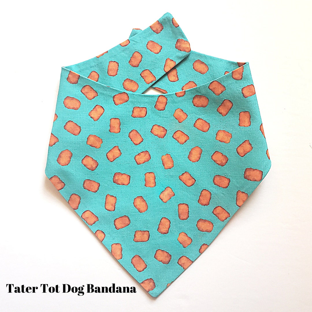 Tater Tot the Dog Snap on or Slip on Dog Bandana Dog Bow - Etsy
