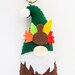 Turkey Hat Gnome Keychains in Green, Fuchsia, Beige, Orange - Etsy
