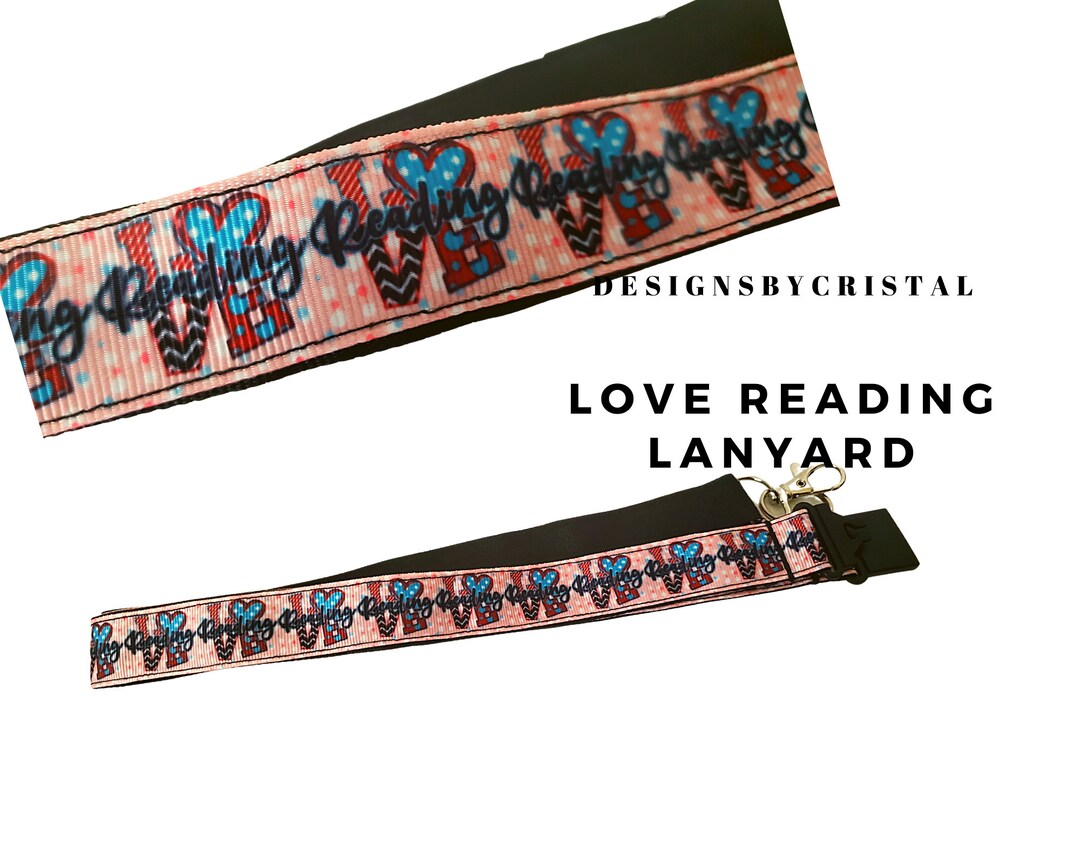 Love Reading Lanyard – Teacher Lanyard – Librarian Gift – Book Lover ...