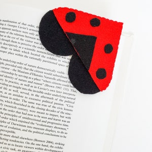 Spring Felt Corner Bookmarks - Watermelon - Honey Bee - Ladybug - Etsy