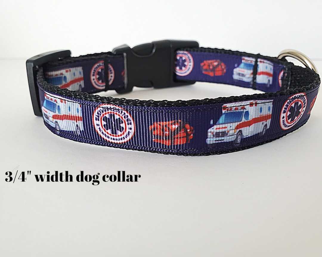 EMT Dog Collars - Ambulance Dog Collar - Fire Fighter Dog Collar ...