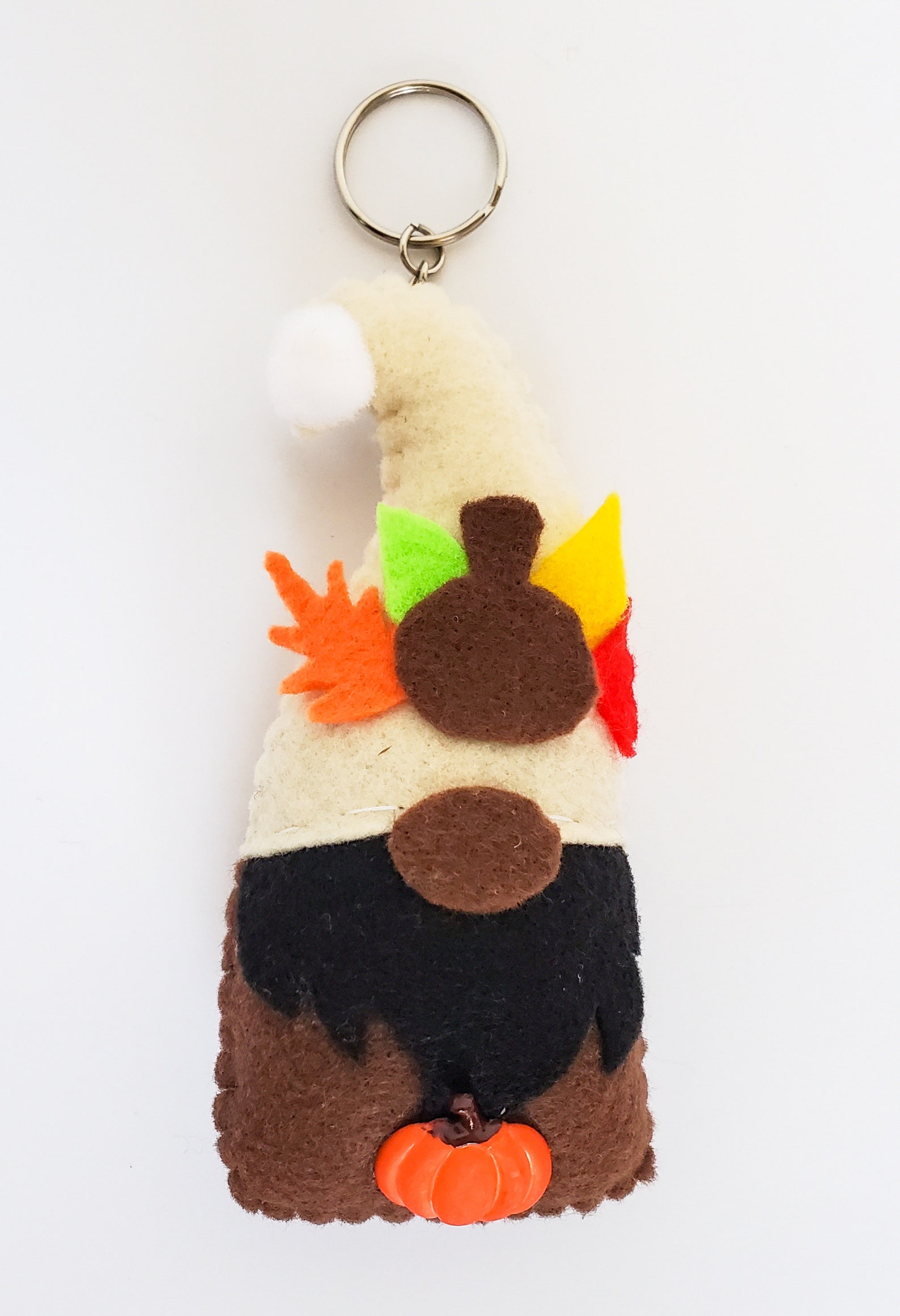 Turkey Hat Gnome Keychains in Green Fuchsia Beige Orange - Etsy