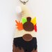 Turkey Hat Gnome Keychains in Green, Fuchsia, Beige, Orange - Etsy