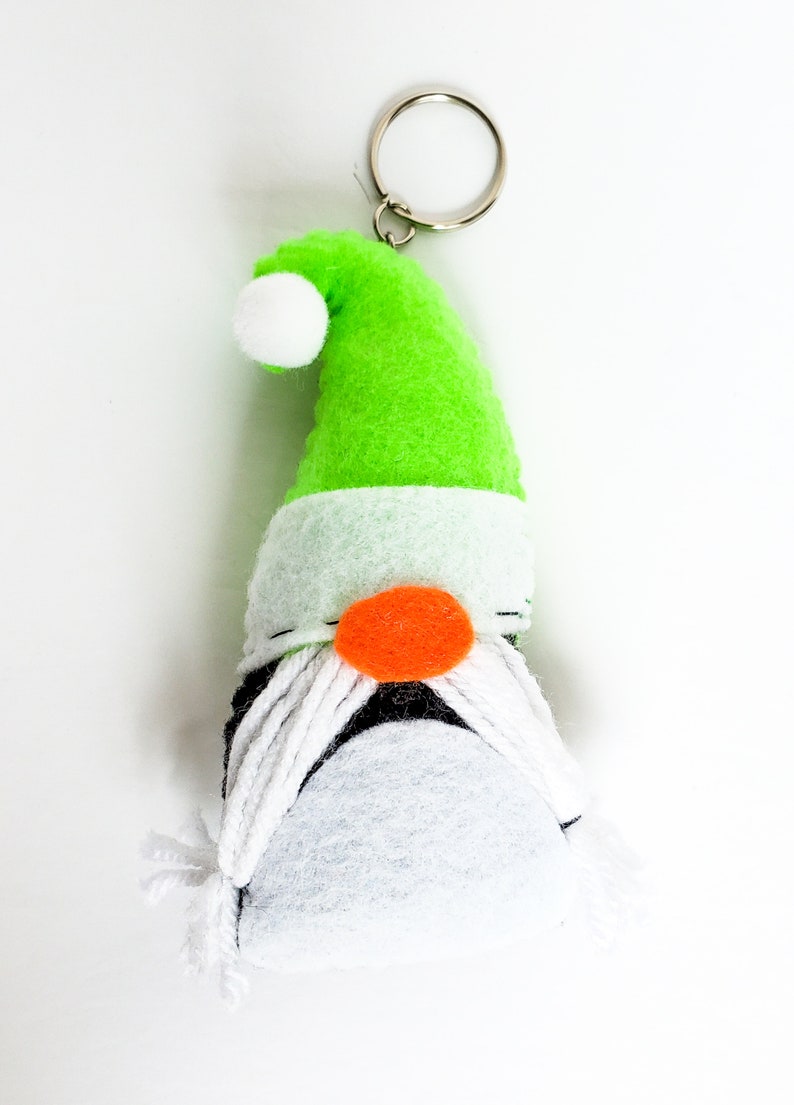 Animal Themed Gnome Felt Keychains – Giraffe, Tiger, Shark, Penguin ...