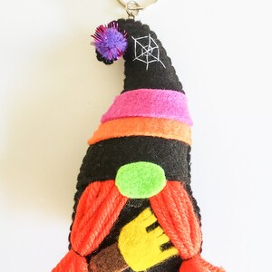 Halloween Gnome Keychains - Witch, Frankenstein, Jack-o-lantern - Etsy