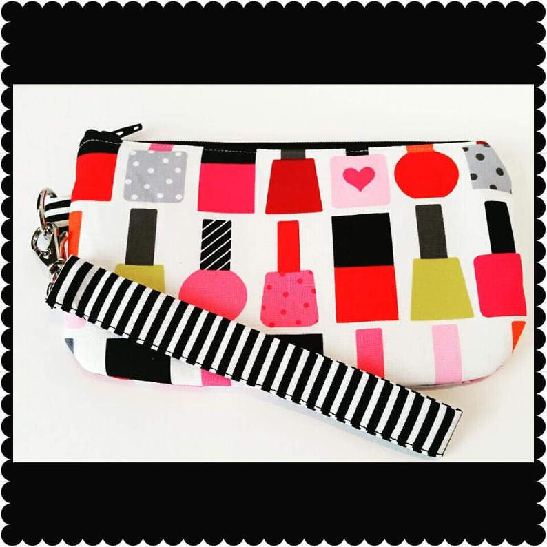 Fashionista Wristlet Nail Polish Coin Purse Zipper Pouch - Etsy
