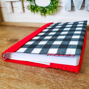Plaid Felt Book Covers – Handmade Book Sleeve – Protective Book ...