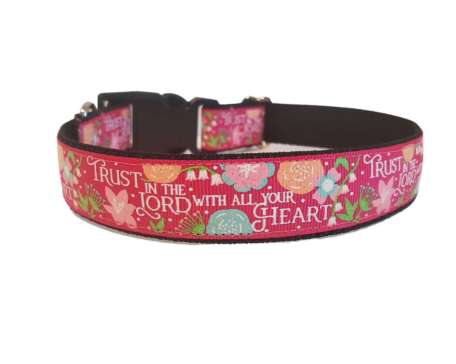 Christian Themed Dog Collar – “trust in the Lord With All Your Heart ...