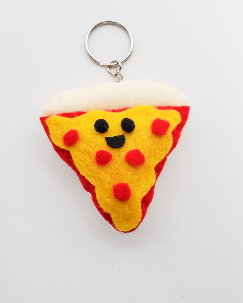 Food Themed Felt Keychains Hotdog Watermelon Kiwi - Etsy
