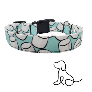 Marshmallow Themed Dog Collar in Pink or Blue - Etsy