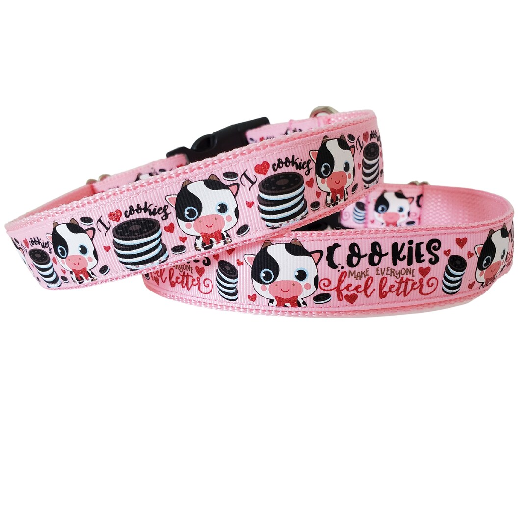 Cookies and Cows Dog Collar – Available in Three Prints – Cute Farm ...