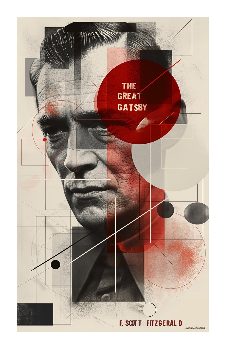 The Great Gatsby by F. Scott Fitzgerald 11" X 17" Poster. - Etsy