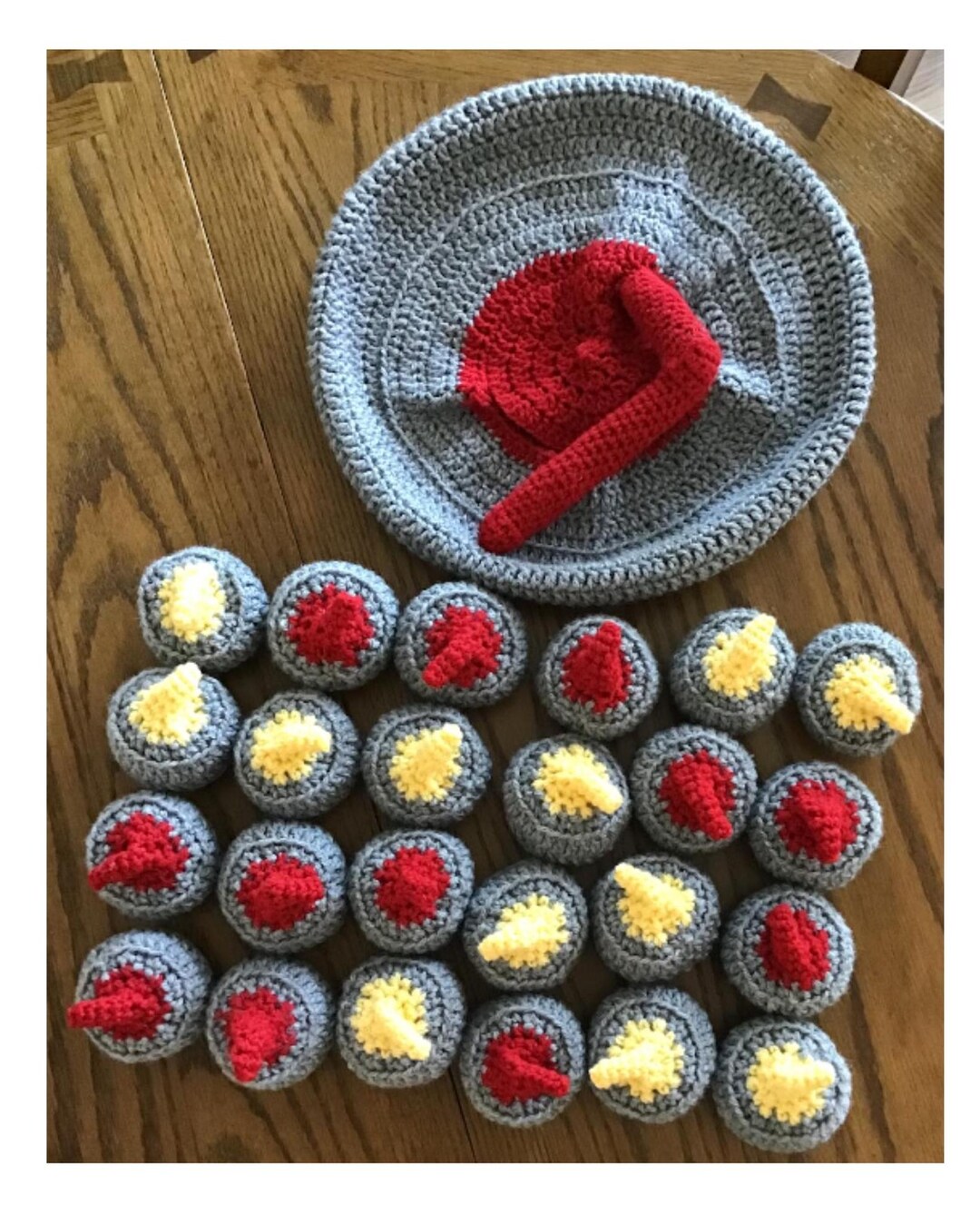 Curling Memory Game Crochet Pattern | Toys and Games - Etsy