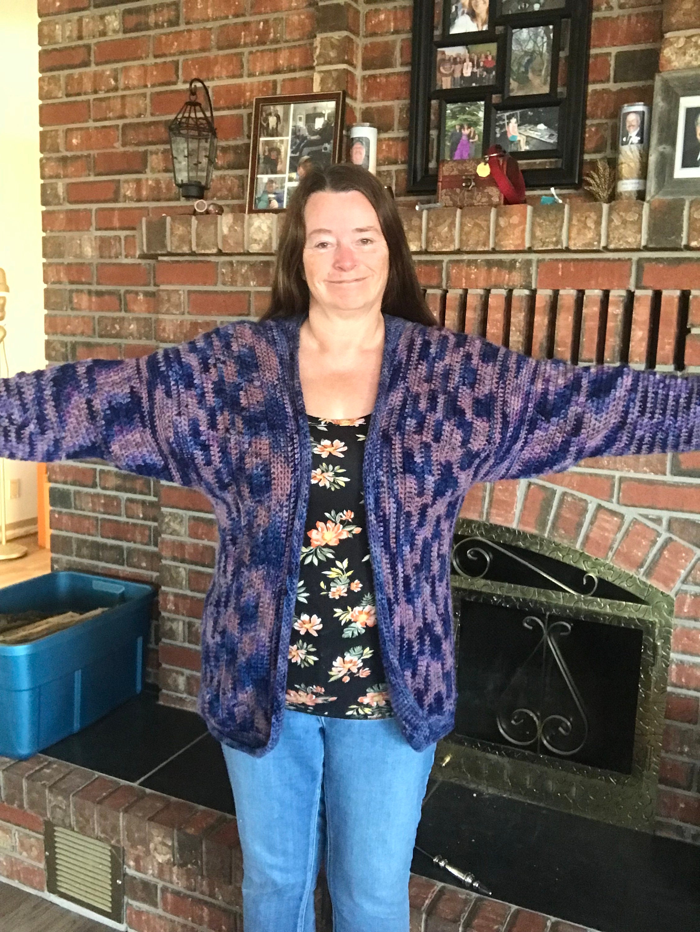 Cardigan Crochet Pattern Trio of Textures Cardi Cardigan Crochet ...