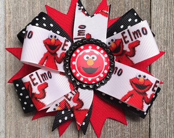 Elmo bow | Etsy