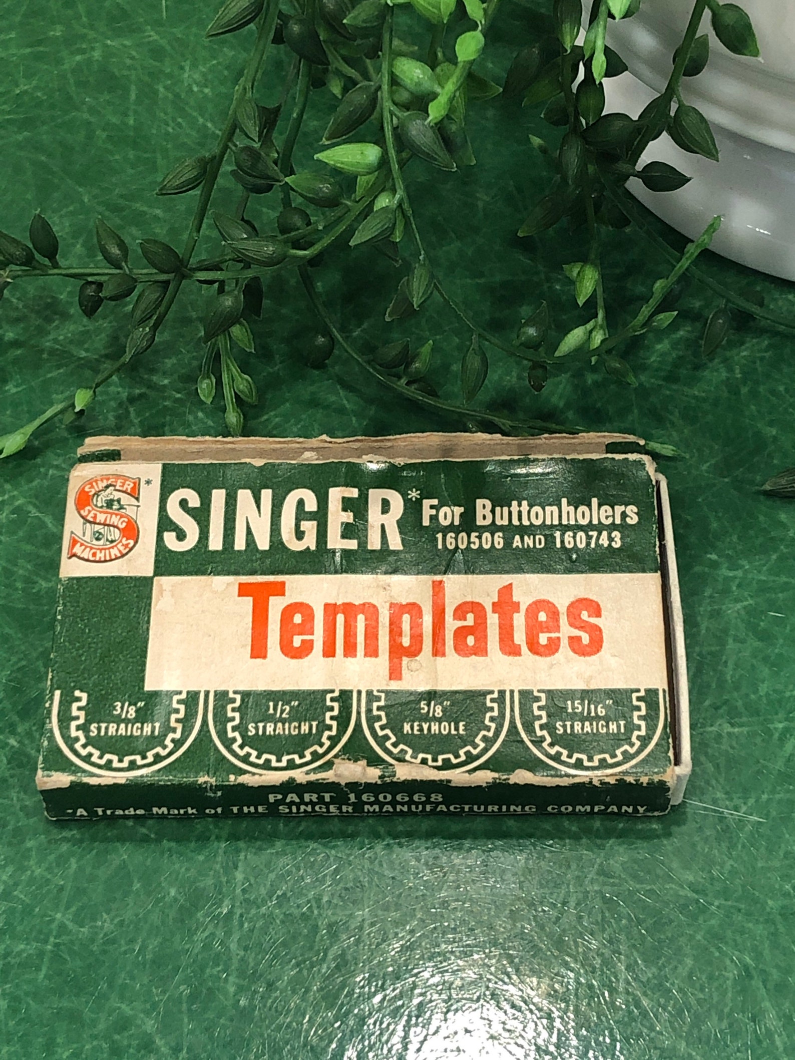Vintage Singer Templates for Buttonholes - Etsy