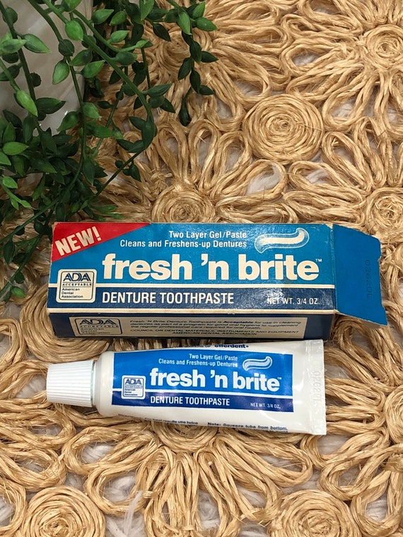 1989 Fresh N Brite Denture Toothpaste | Etsy