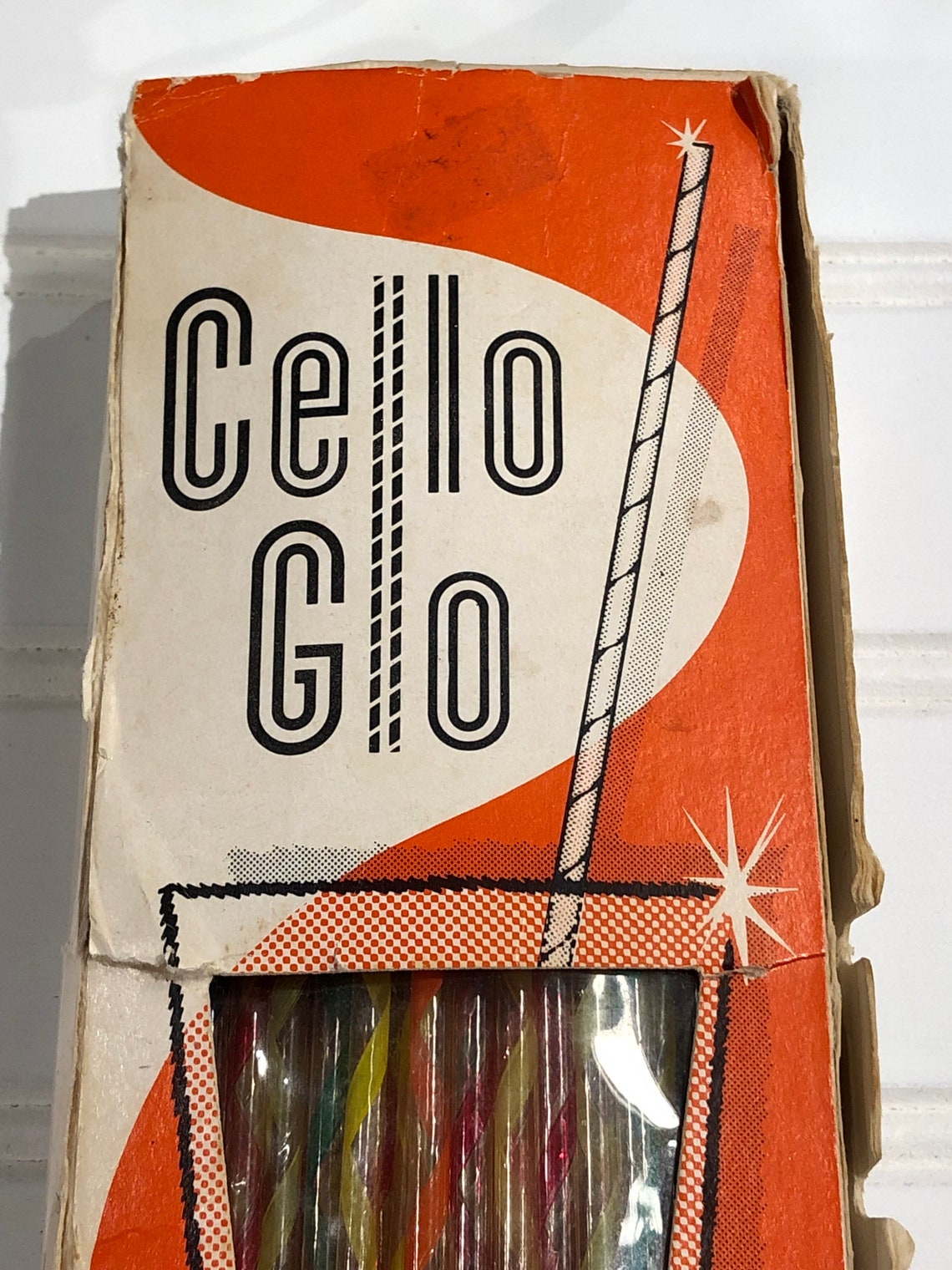 Vintage straws Cello-glo cellophane straws | Etsy