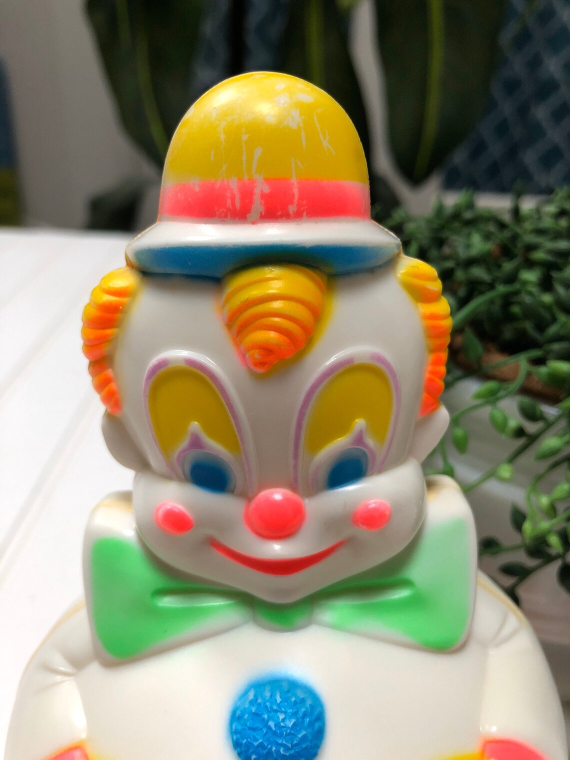 Clown Toy Vintage Toy Clown Rolley Polley Sanitoy Toy - Etsy