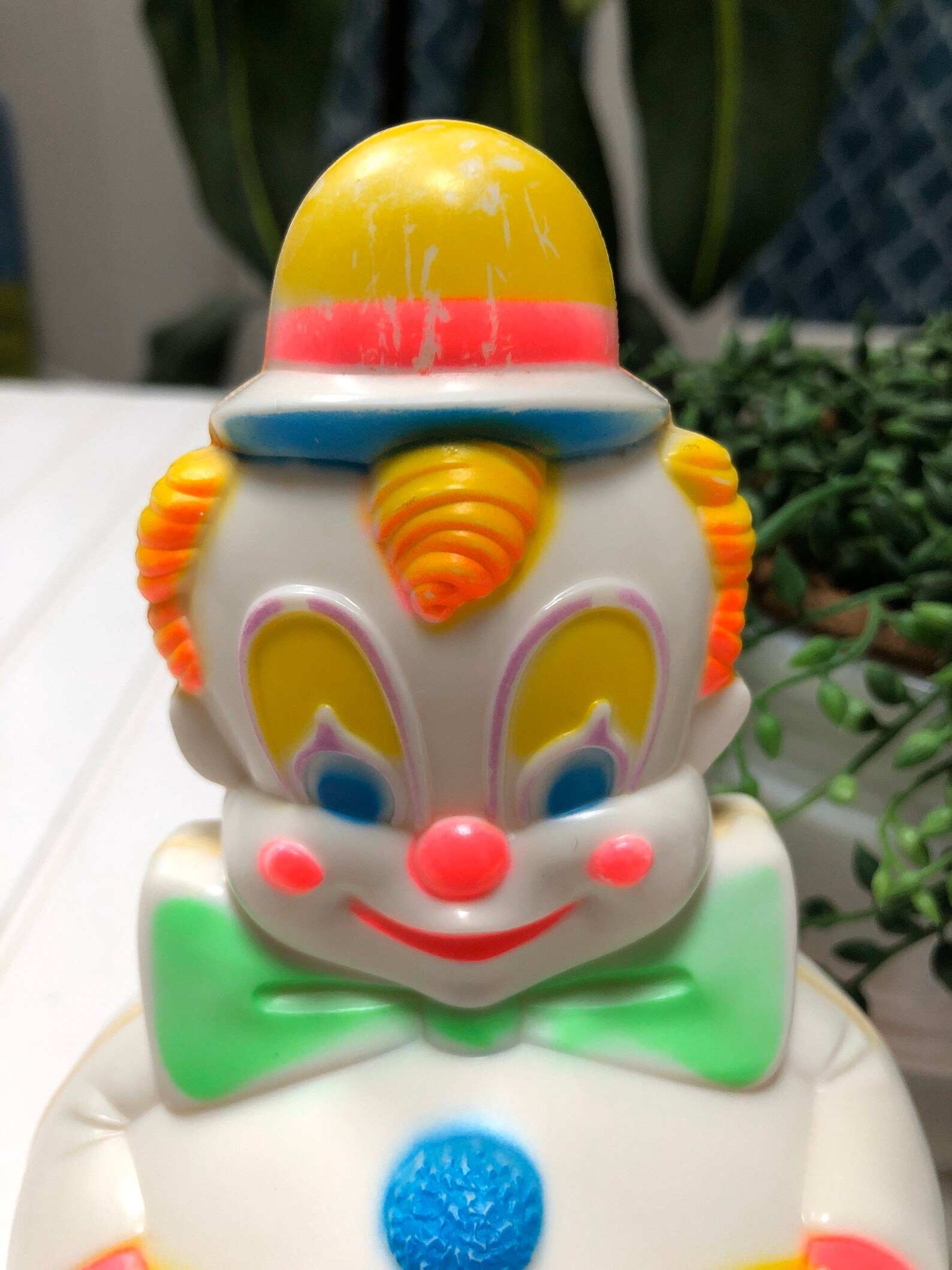 Clown Toy - Vintage Toy - Clown Rolley Polley - Sanitoy Toy - Etsy