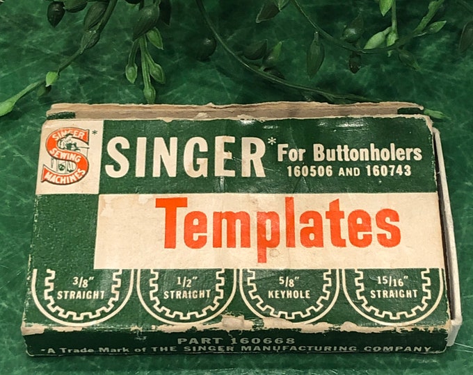 Vintage Singer Templates for Buttonholes - Etsy