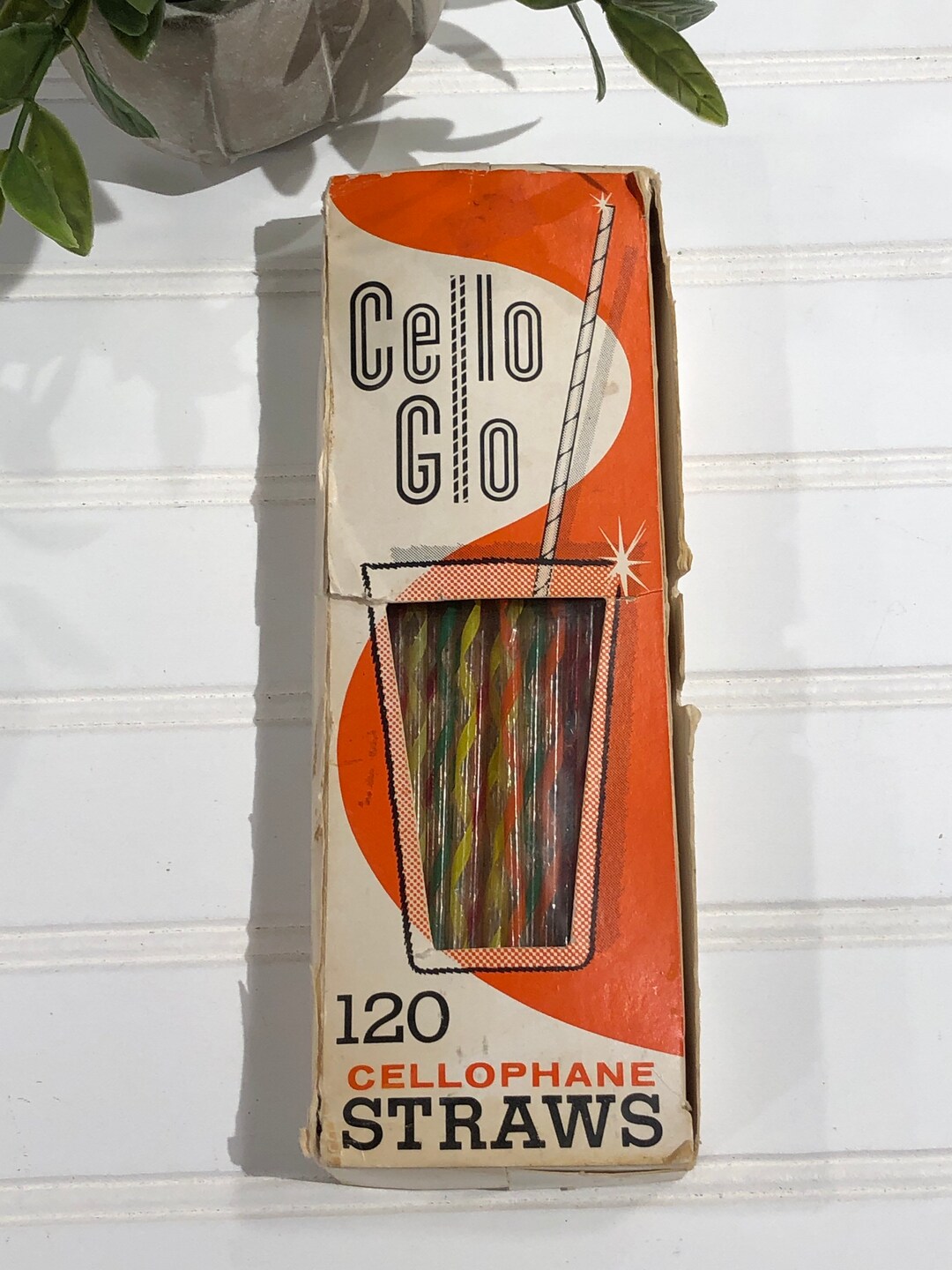 Vintage Straws - Cello-glo Cellophane Straws - Etsy