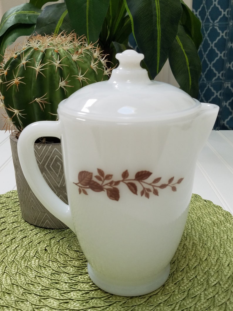 Termocrisa Pitcher With Lid Vintage Pitcher Milkglass - Etsy