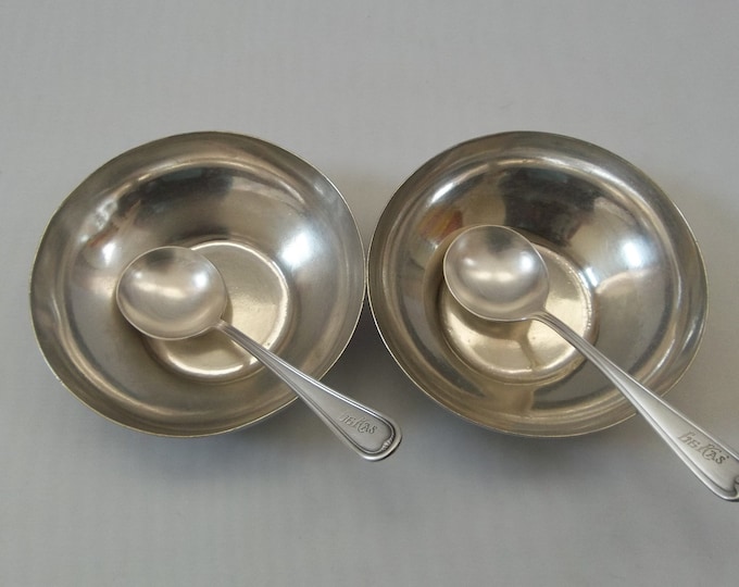 2 Antique Benedict Silver Indestructo Bowls #1316 With 2 Wallco Extra ...