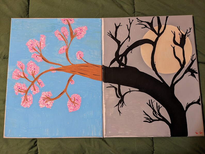 Day/night Tree Sold as Set - Etsy