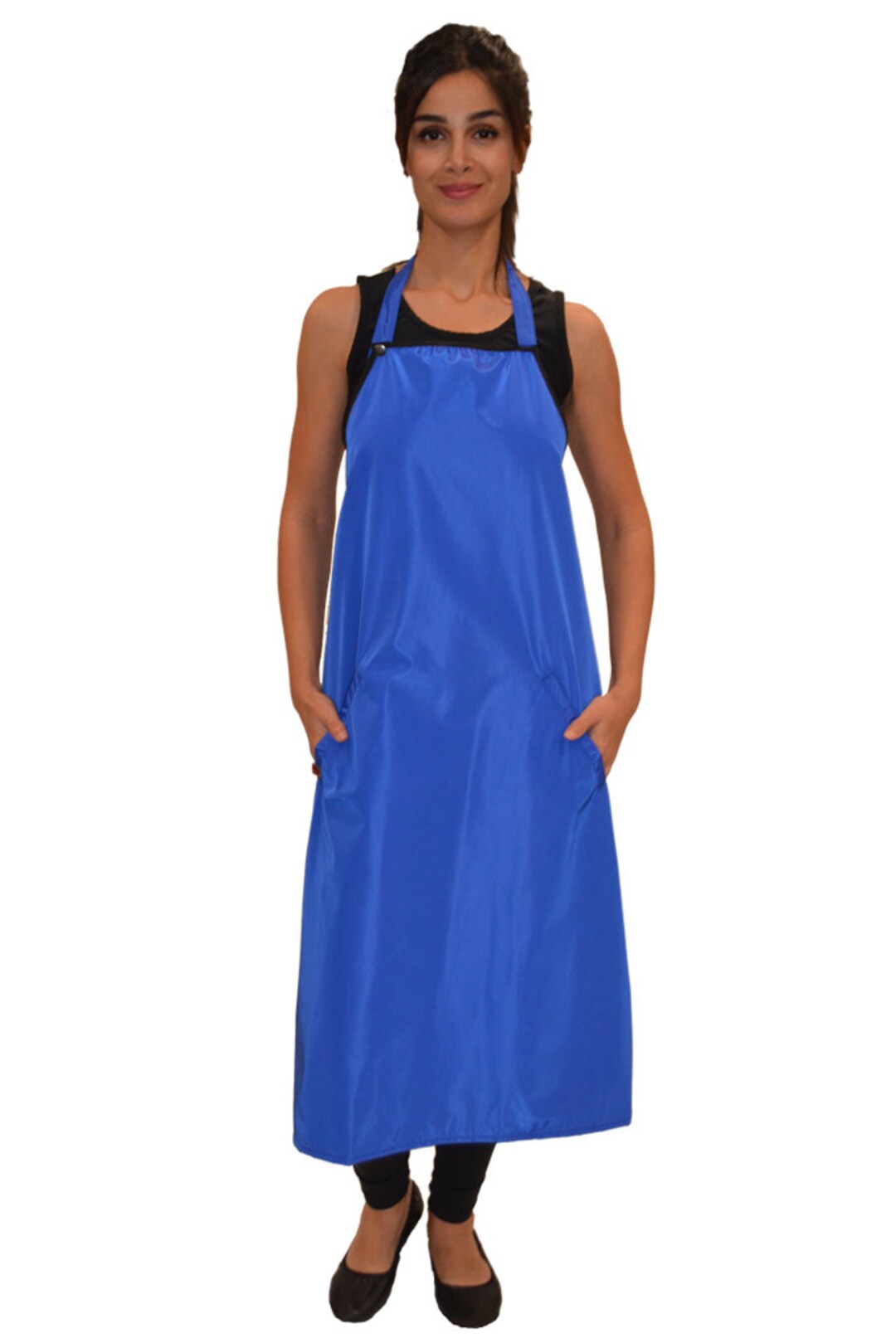 680 Ladybird Line Long Royal Blue Waterproof Groomer Apron for Pet ...