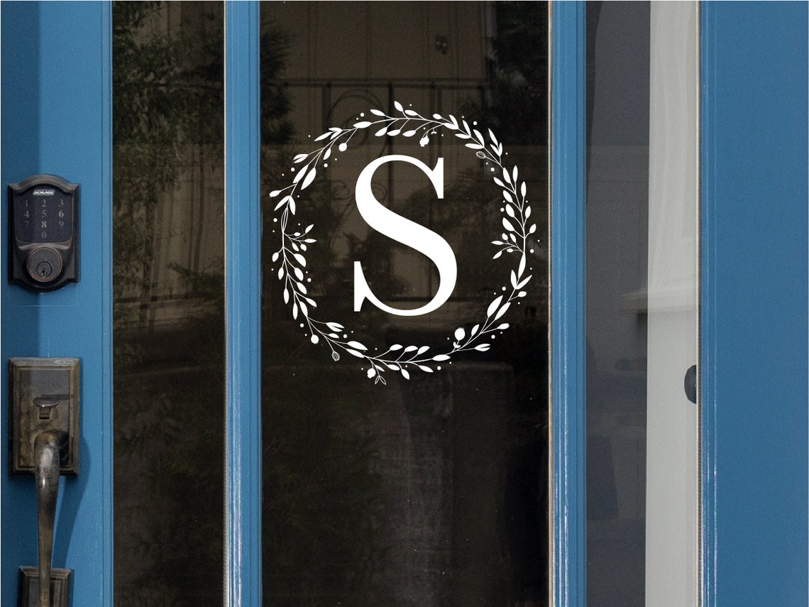 Front Door Decal Personalized Family Laurel Name Decal - Etsy
