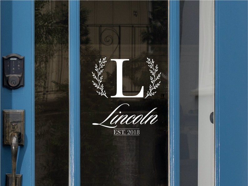 Front Door Decal Personalized Family Glass Door Decals - Etsy