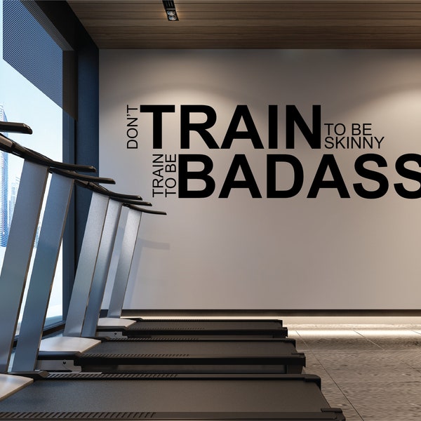 Fitness Wall Decals - Etsy
