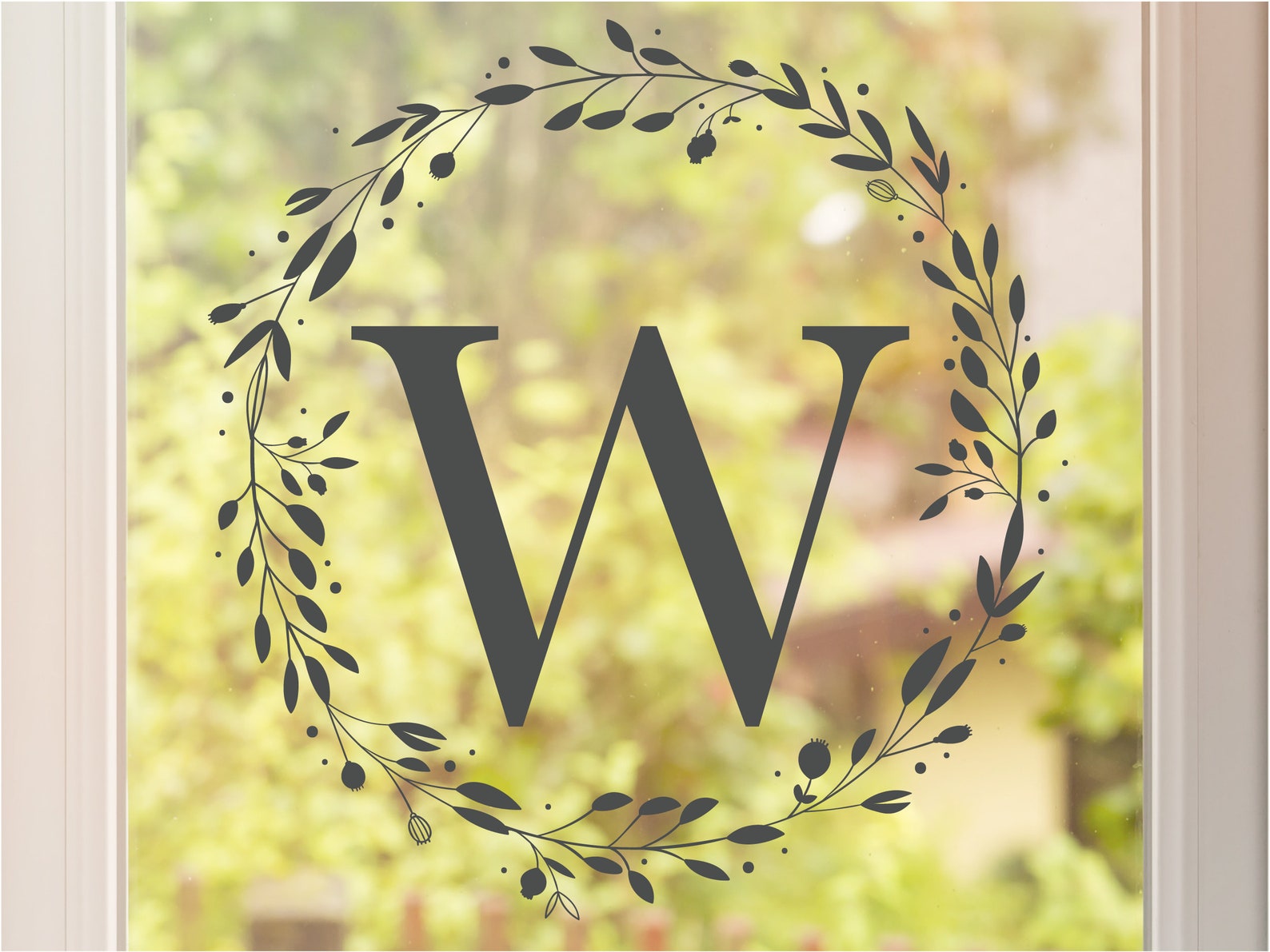 Front Door Decal Personalized Family Laurel Name Decal - Etsy