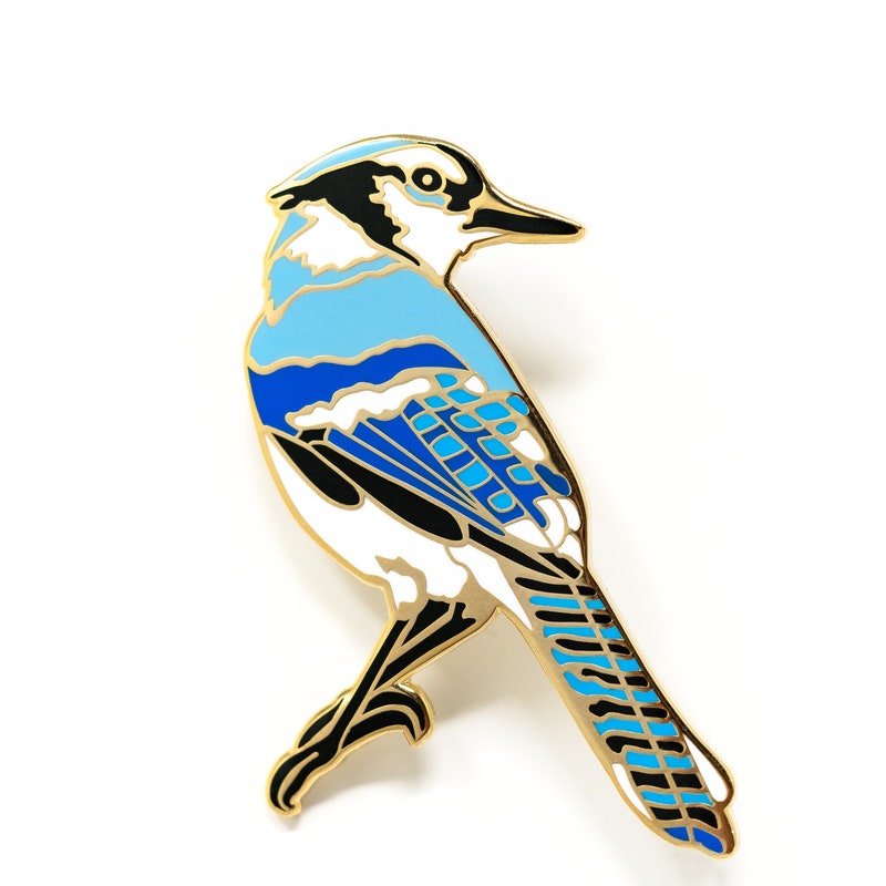 Blue Bird Pin - Etsy