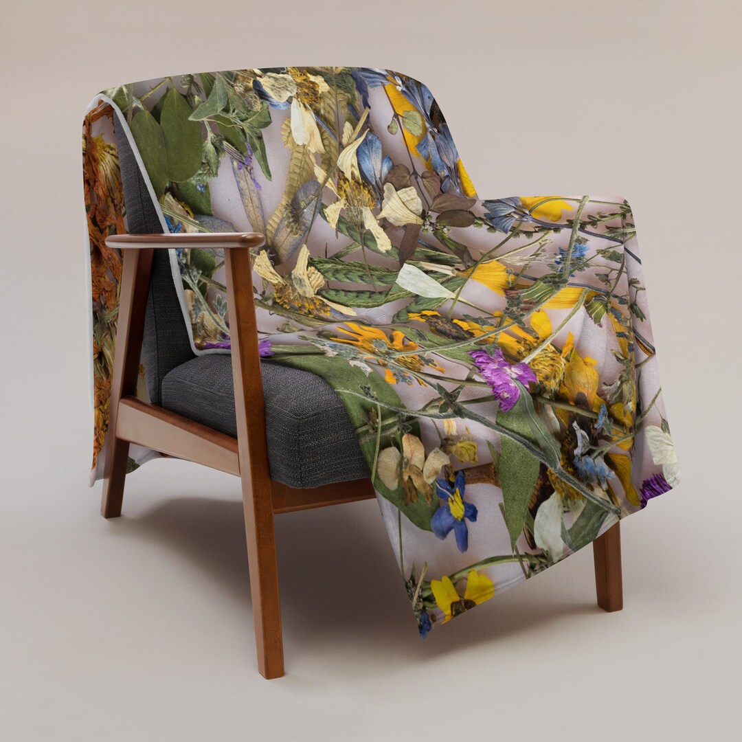 Secret Garden Throw Blanket - Etsy