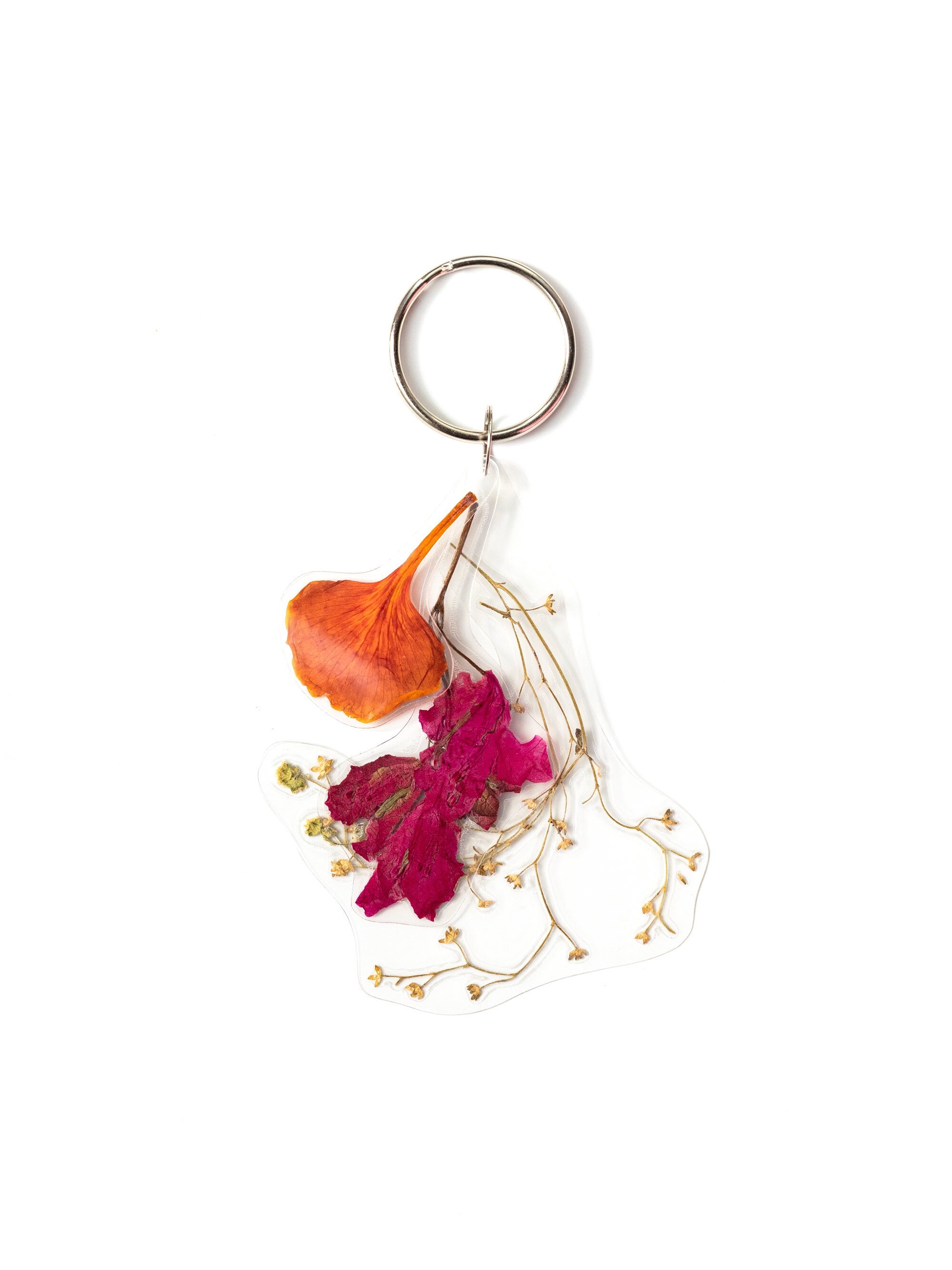 Pressed Flowers Keyring | Etsy